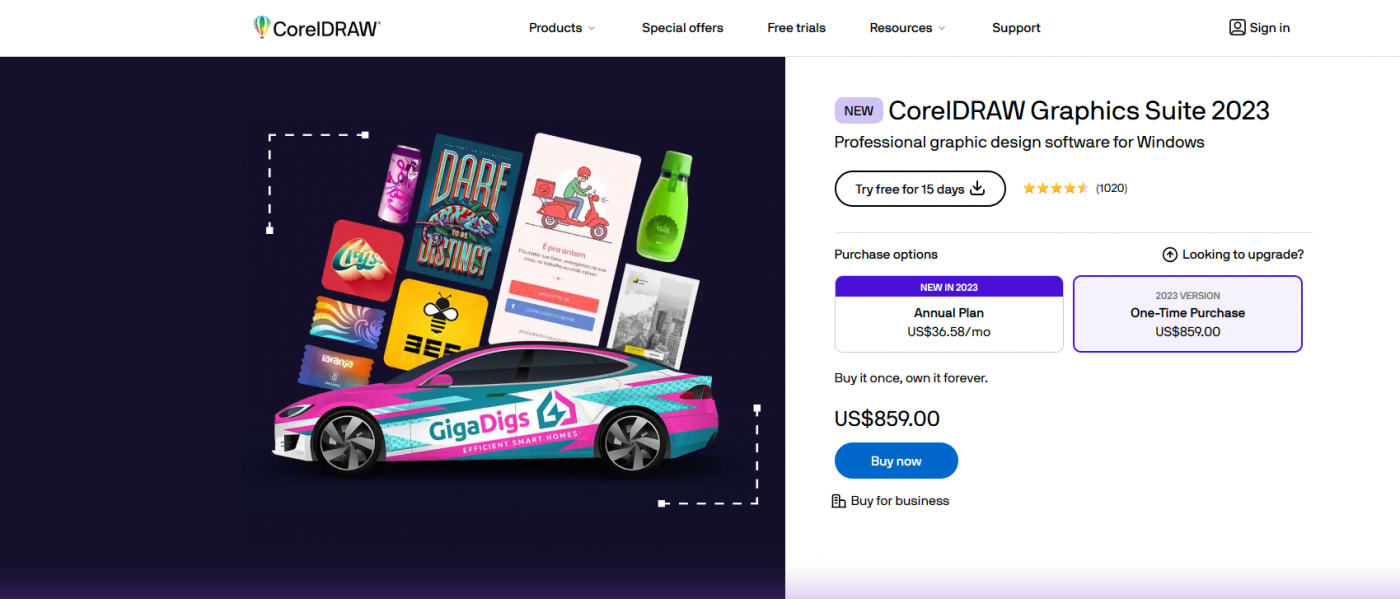 Bản quyền CorelDRAW Graphics Suite 2023 Lifetime giá rẻ